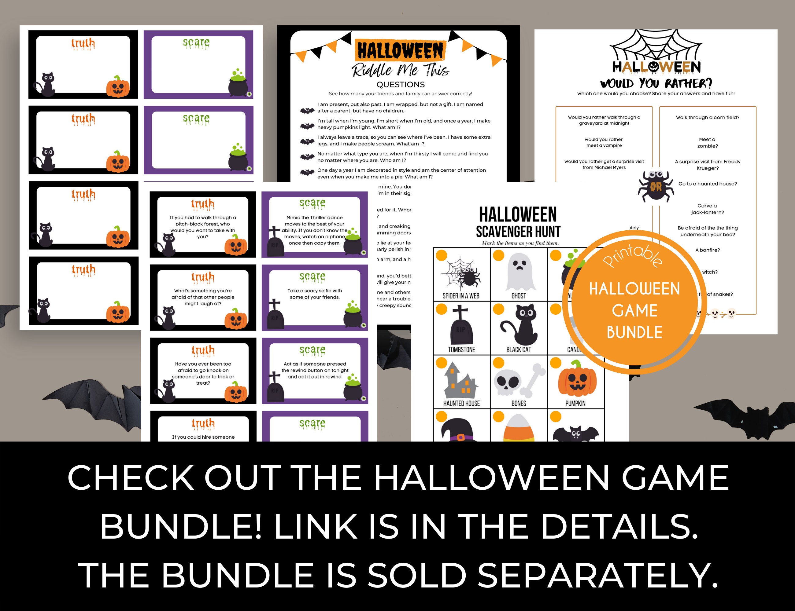 Halloween Would You Rather Printable Activity and Game for Your Kids ...