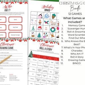 Christmas Game Bundle, Family Games, Christmas Party Games, Christmas ...