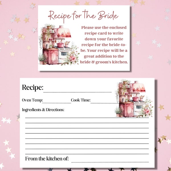 Recipes for Bride - Etsy