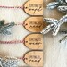 Wood Gift Tags, Something to Tags, Want Need Wear Read, Engraved ...