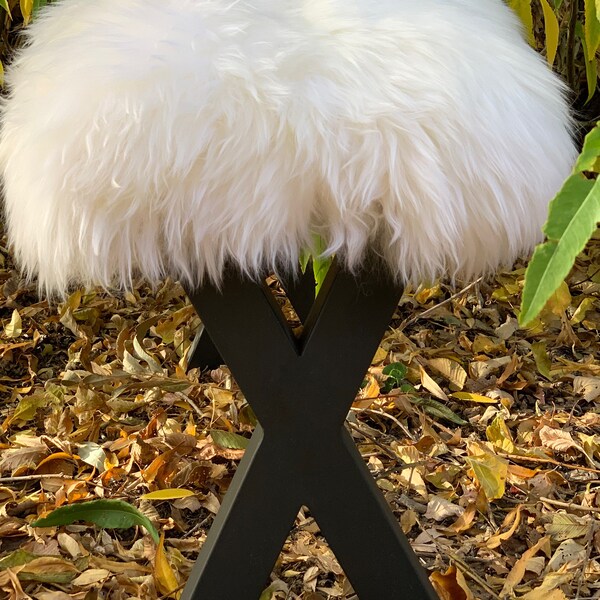 Sheepskin Bench - Etsy