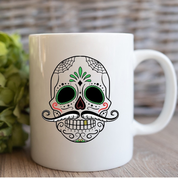 Skull Coffee Mug - Etsy