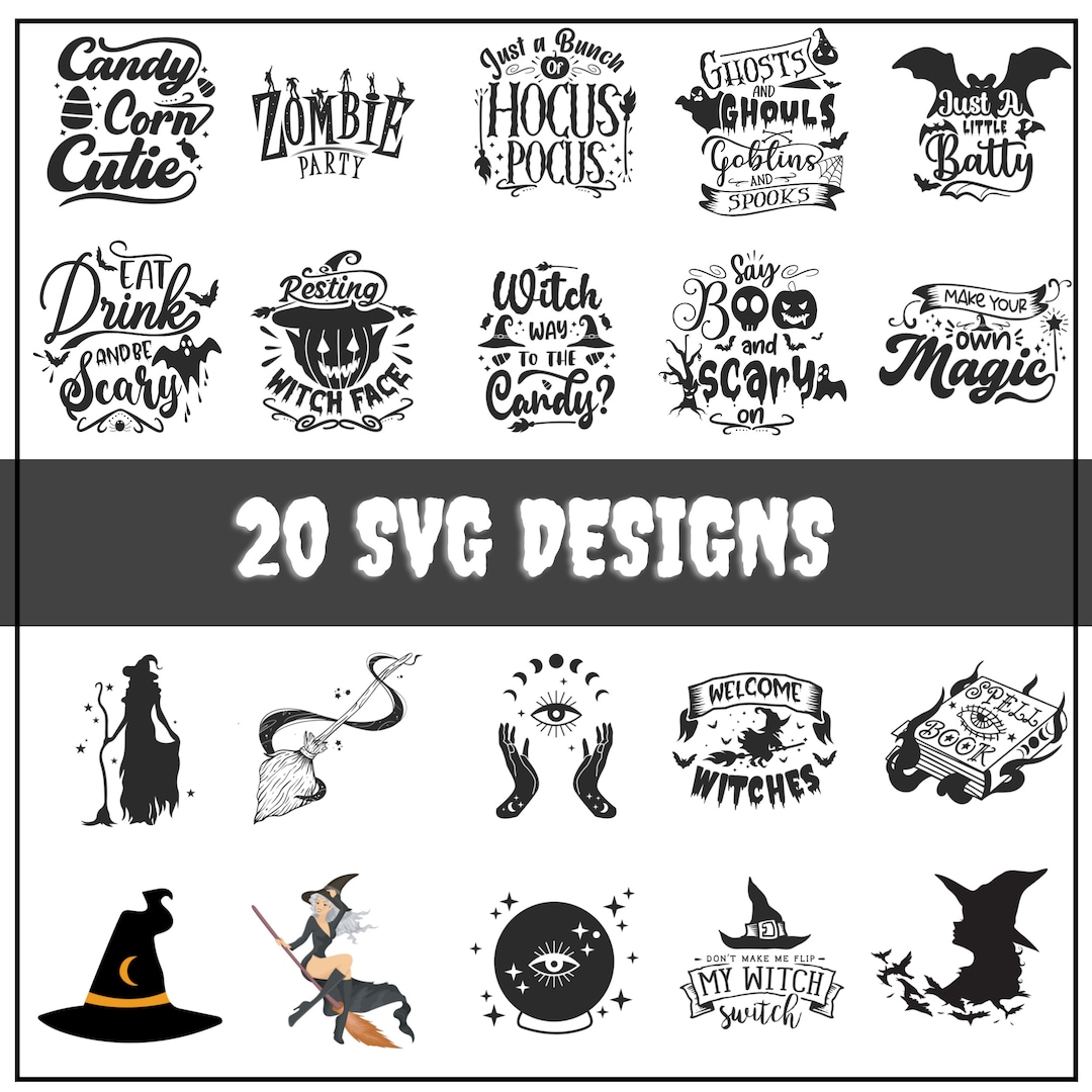Pacote SVG desenho svg Design SVG assustador Design gótico svg Desenhos ...