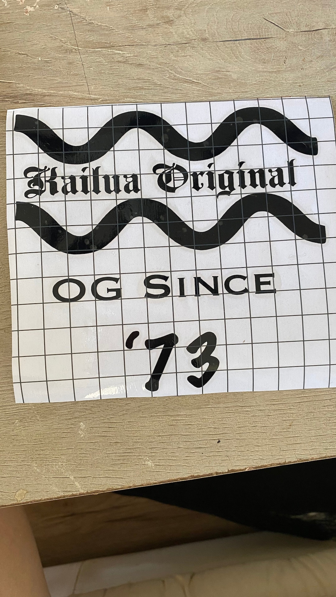 Black Sticker Kailua Original - Etsy