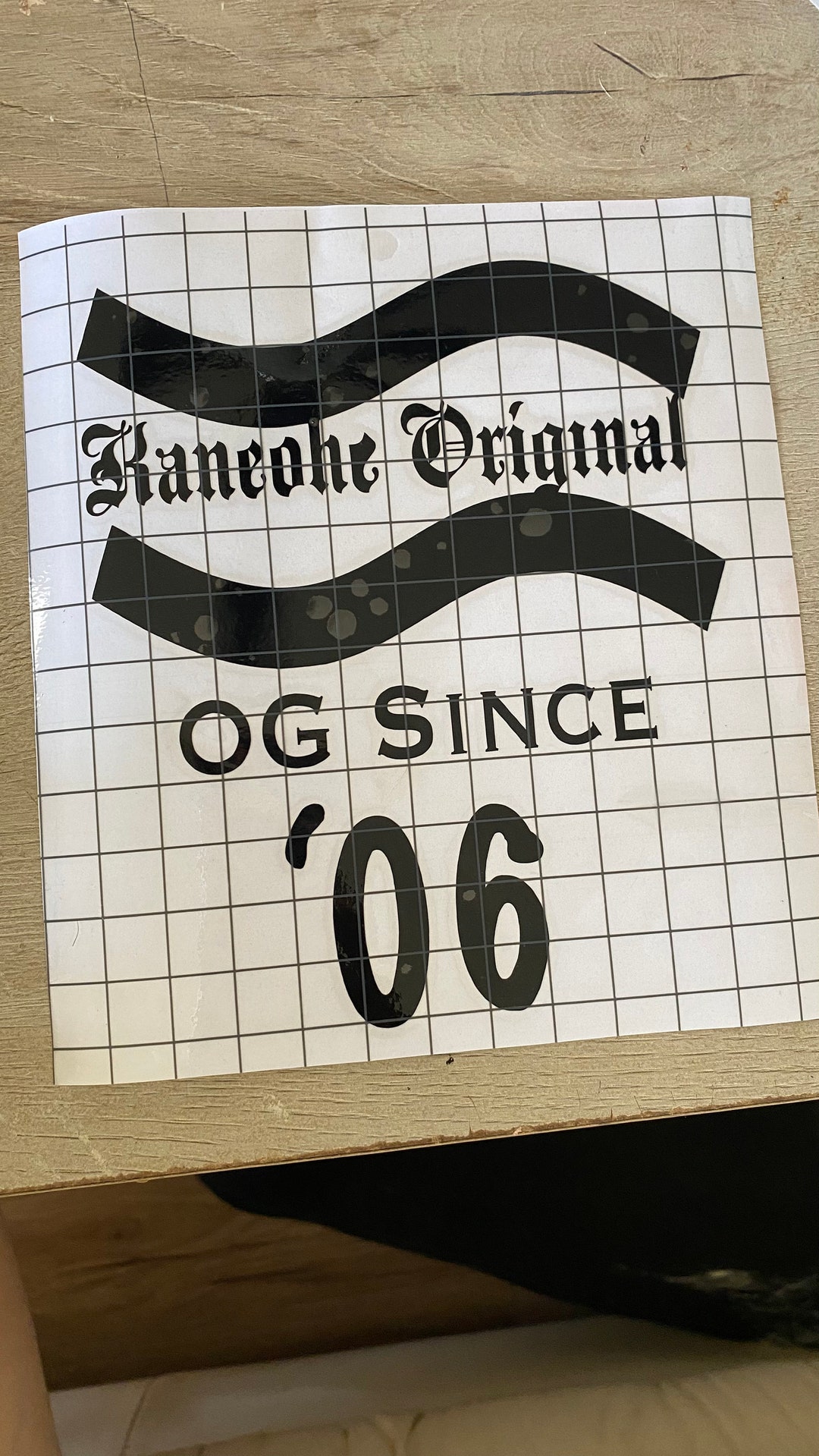 Black Sticker Kaneohe Original - Etsy