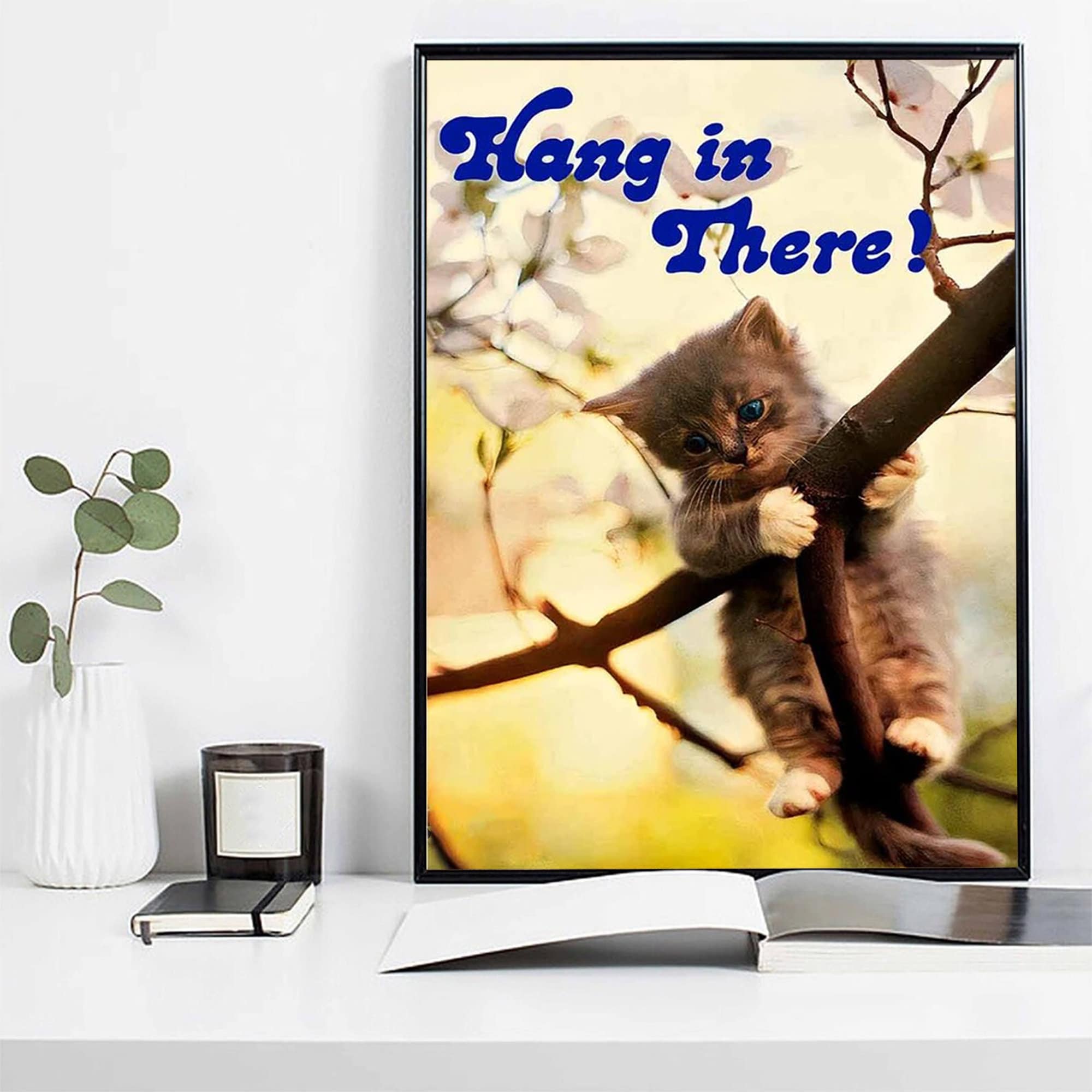 Hang in There Cat Poster Little Kitten Hang in There Cat - Etsy