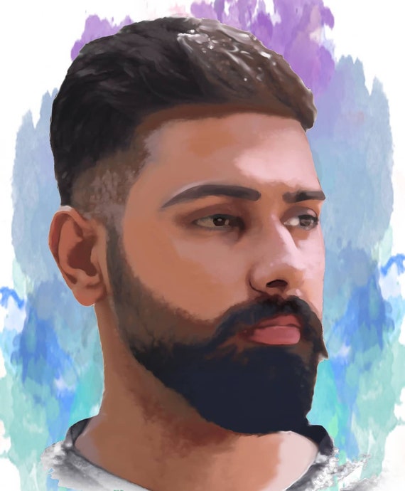 Custom Portrait Personalised Photo Digital Portrait Family - Etsy