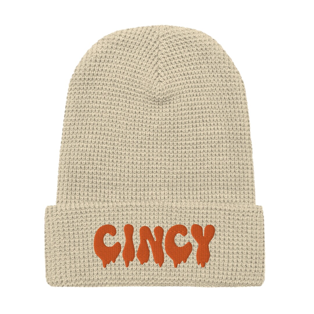 Cincinnati Cincy Melting Dripping Waffle Beanie - Etsy