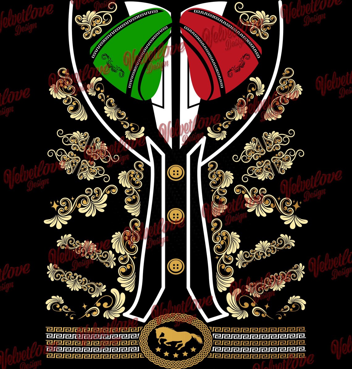 Mariachi Charro Mexicano Ver2 3 Styles. Svg, AI,PDF,PNG,STUDIO3 Cameo ...
