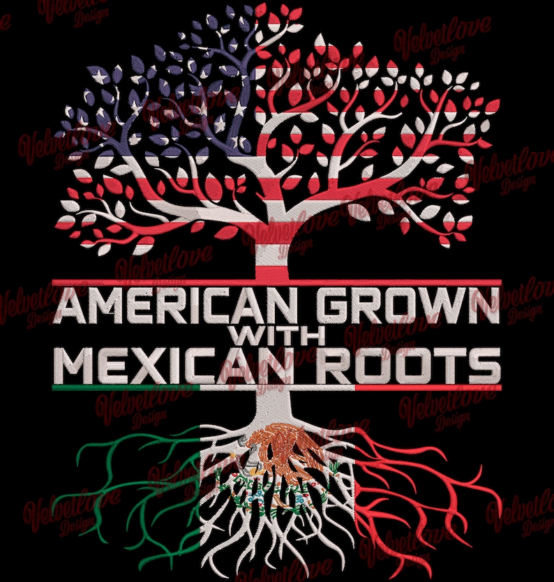 American Grown With Mexican Roots Png for DTF, DTG SUBLIMATION With ...