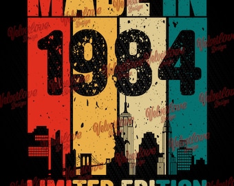 Made in 1987 UPDATE FOR 2024 PNG for Dtg or Dtf. - Etsy