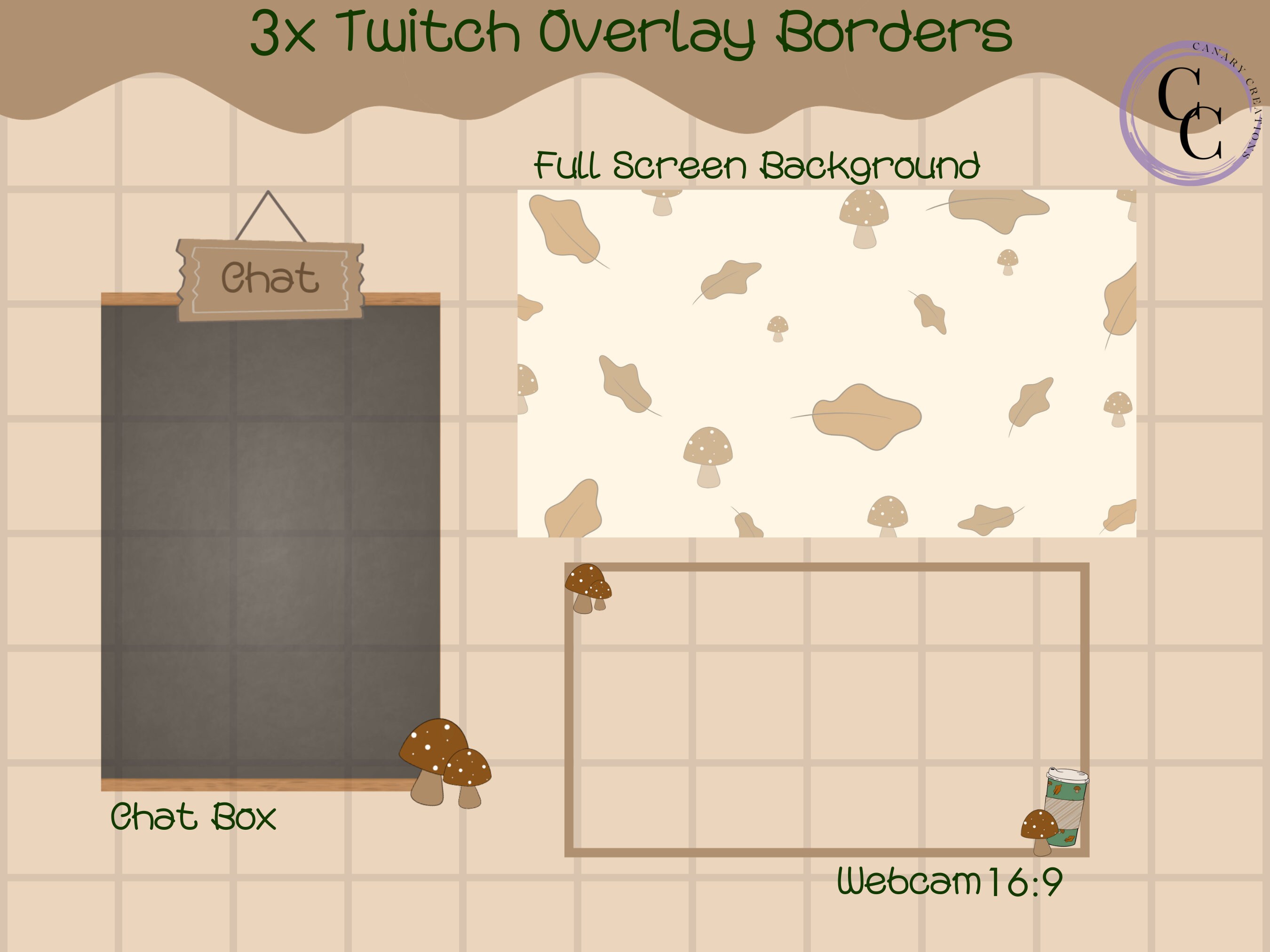 Autumn Cottage Stream Overlay Pack - Animated Stream Scenes, Twitch ...