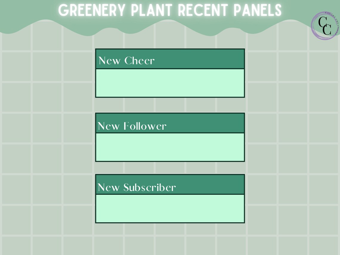 Greenery Plant Stream Overlay Pack - Animated Stream Scenes, Twitch ...