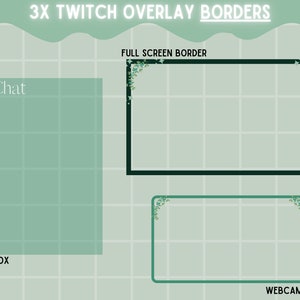 Greenery Plant Stream Overlay Pack - Animated Stream Scenes, Twitch ...