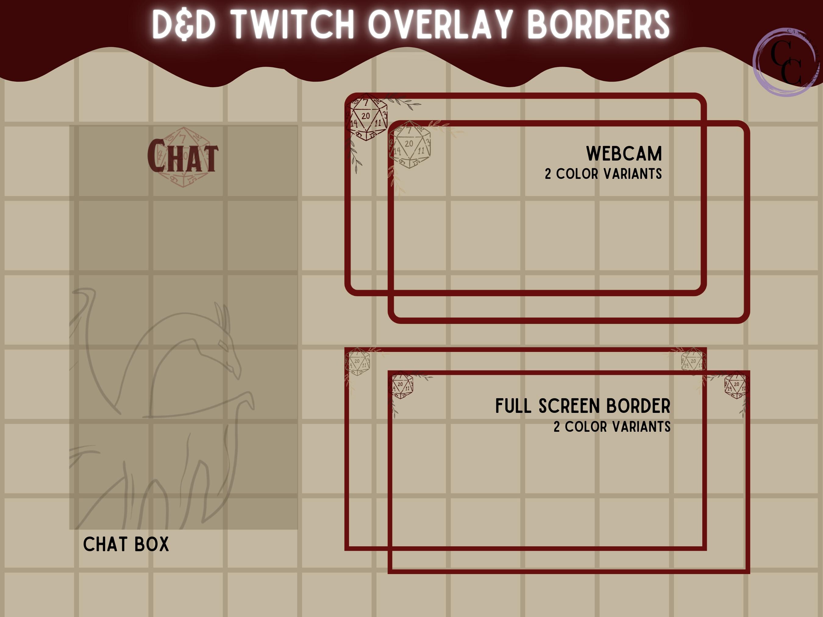 D&D Stream Overlay Pack - Animated Stream Scenes, Twitch Overlays ...
