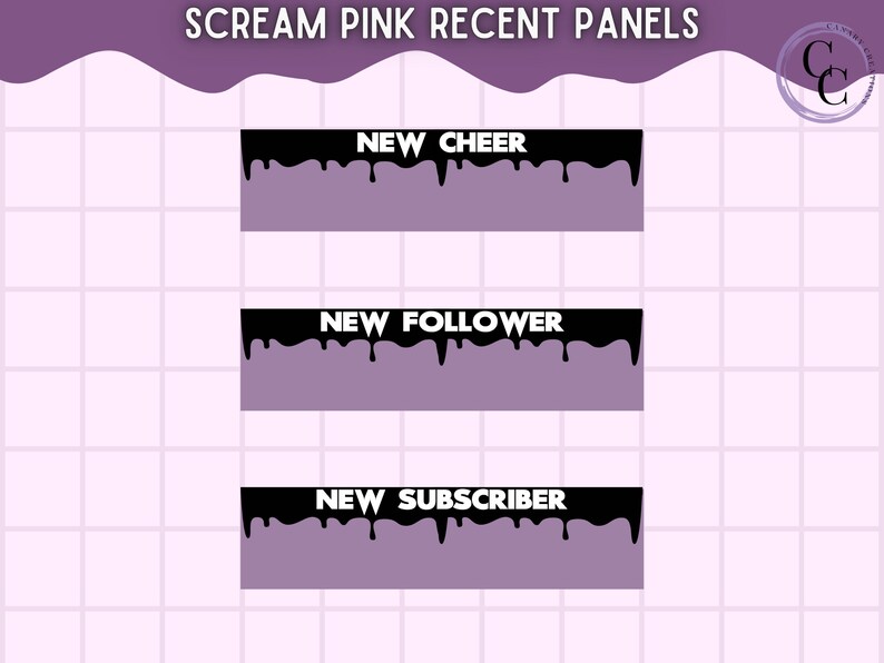 Scream Pink Stream Overlay Pack Animated Stream Scenes, Twitch Overlays ...