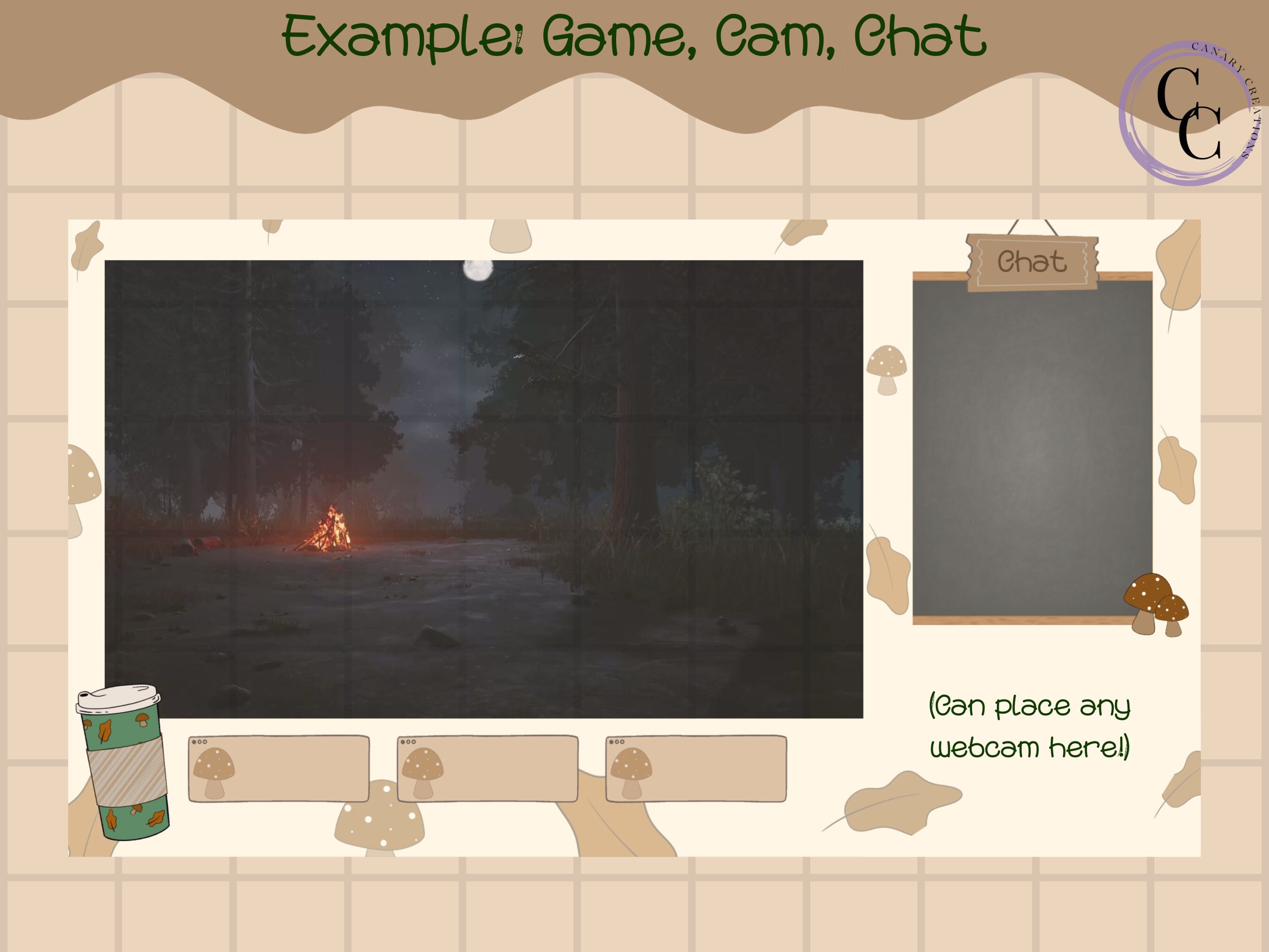 Autumn Cottage Stream Overlay Pack - Animated Stream Scenes, Twitch ...