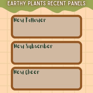 Earthy Plants Stream Overlay Pack - Animated Stream Scenes, Twitch ...