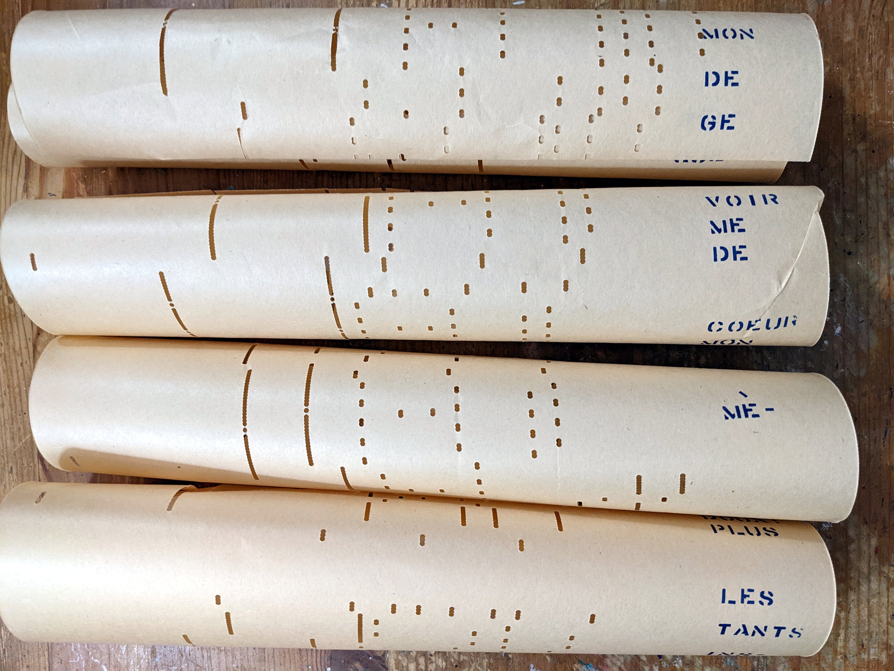 Player Piano Paper! Vintage Paper With a Gorgeous Patina! Sections of ...