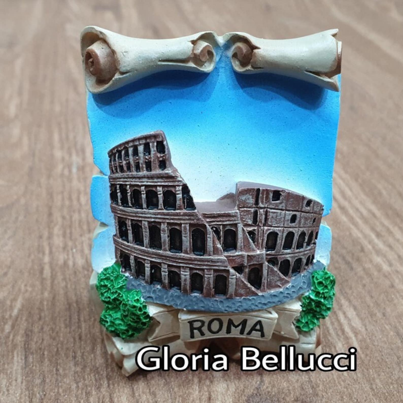 Fridge Magnet Italy, Rome Landmark Icon Pisa Tower, Colosseum 3D Model ...