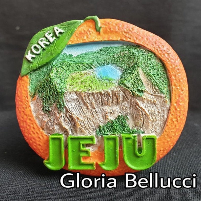 Fridge Magnet South Korea, Jeju Do, Seoul Landmark Icon Tower 3D Model ...