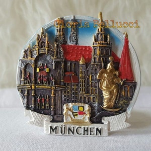 Fridge Magnet Germany, Munchen/munich, Hamburg Landmark Icon Castle ...