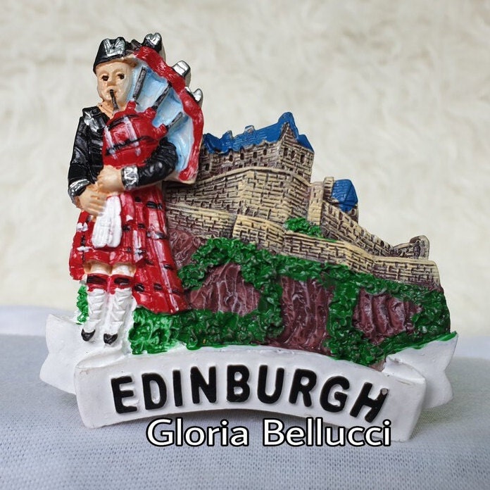 Fridge Magnet Scotland Landmark Icon Edinburgh and Stirling Castle 3D ...