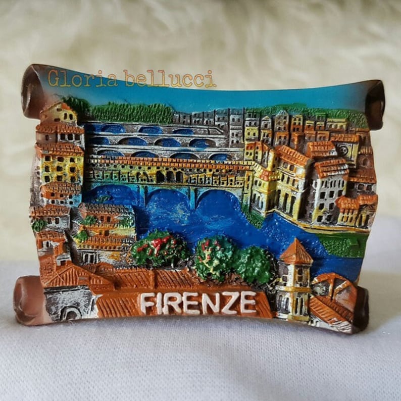 Fridge Magnet Italy, Rome, Florence, Kotor Landmark Icon Pisa Tower 3D ...