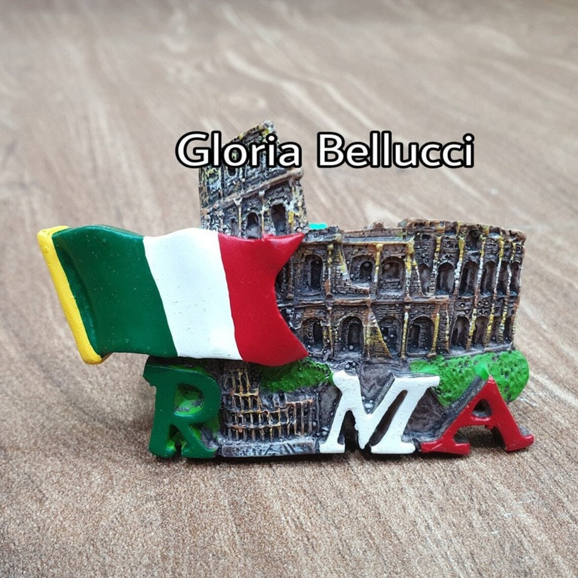 Fridge Magnet Italy, Rome Landmark Icon Pisa Tower, Colosseum 3D Model ...