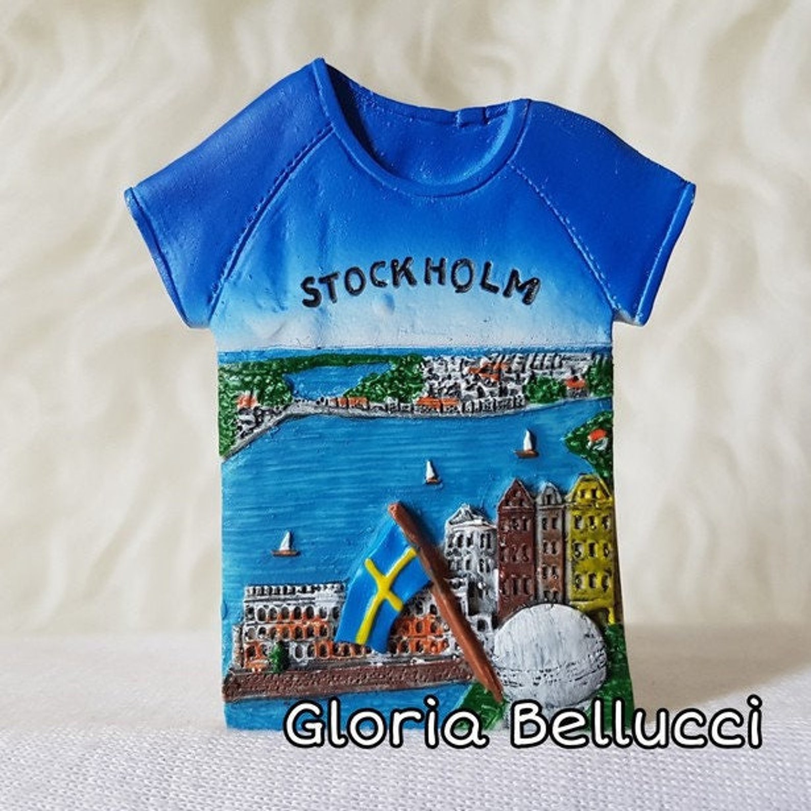 Fridge Magnet Sweden, Stockholm Landmark Icon the Royal Palace 3D Model ...