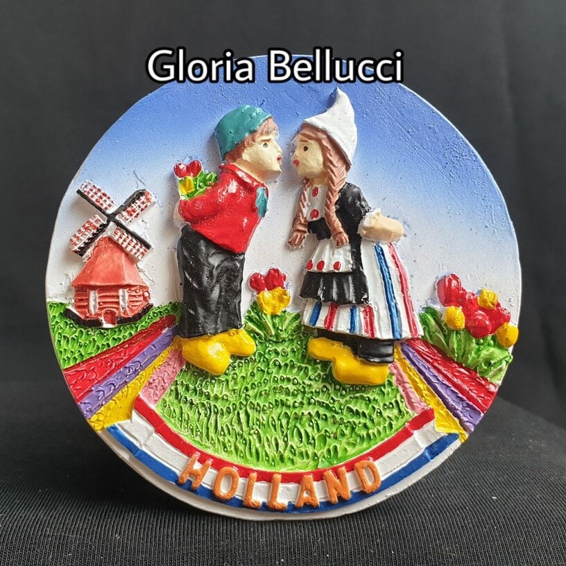 Fridge Magnet Netherlands, Holland, Amsterdam Landmark Icon Keukenhof ...