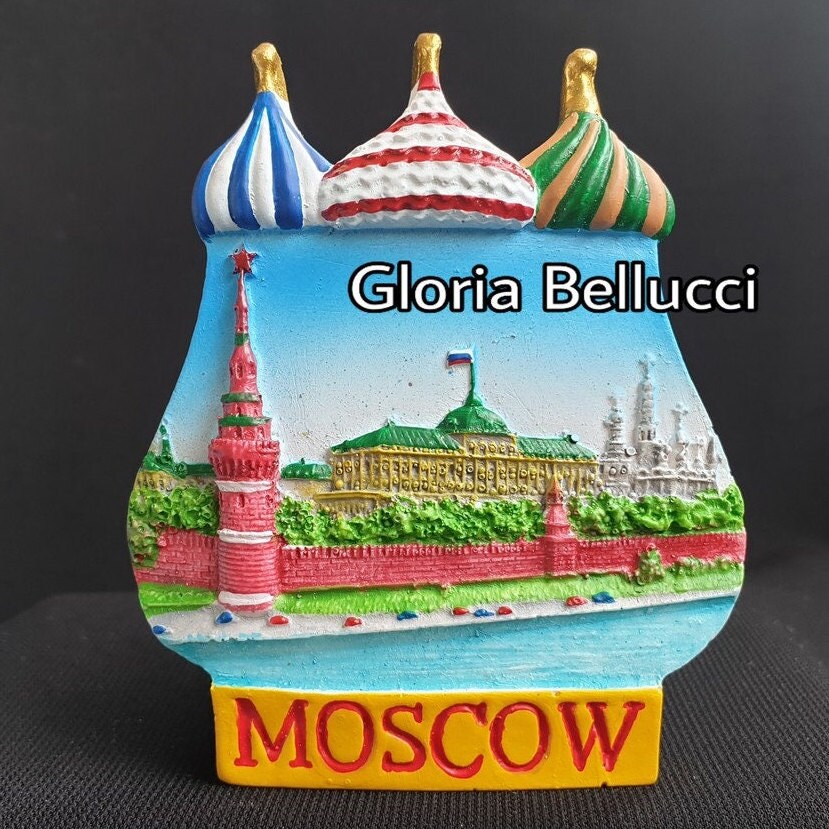 Fridge Magnet Russia, Moscow, Mockba Landmark Icon 3D Model for Travel ...