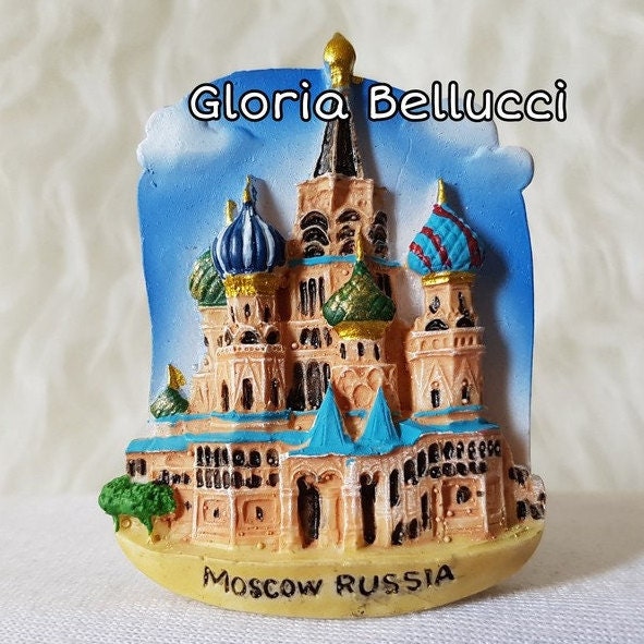Fridge Magnet Russia, Moscow, Mockba Landmark Icon 3D Model for Travel ...