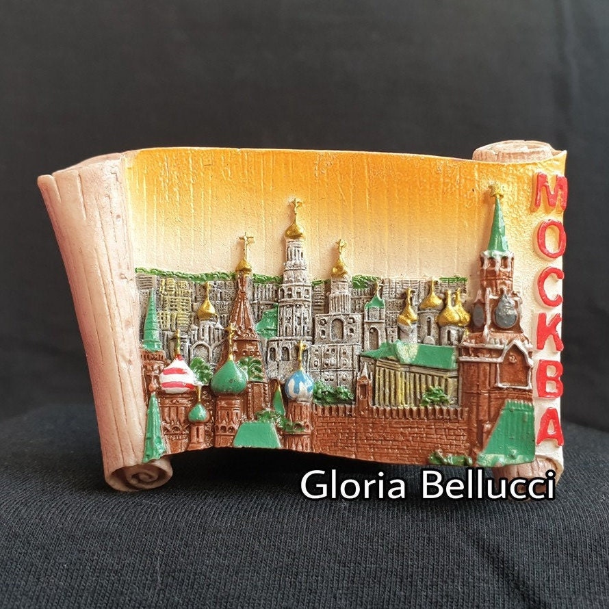 Fridge Magnet Russia, Moscow, Mockba Landmark Icon 3D Model for Travel ...