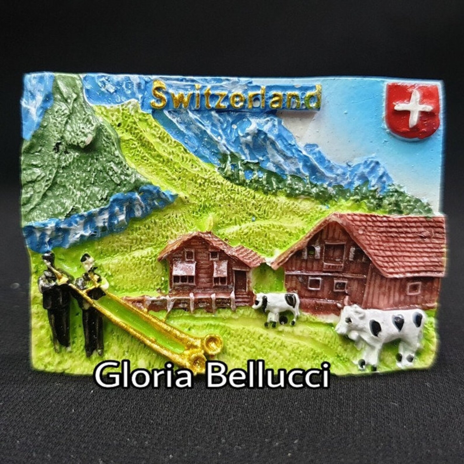 Fridge Magnet Switzerland Landmark Icon Mount Pilatus, Jungfraujoch 3D ...