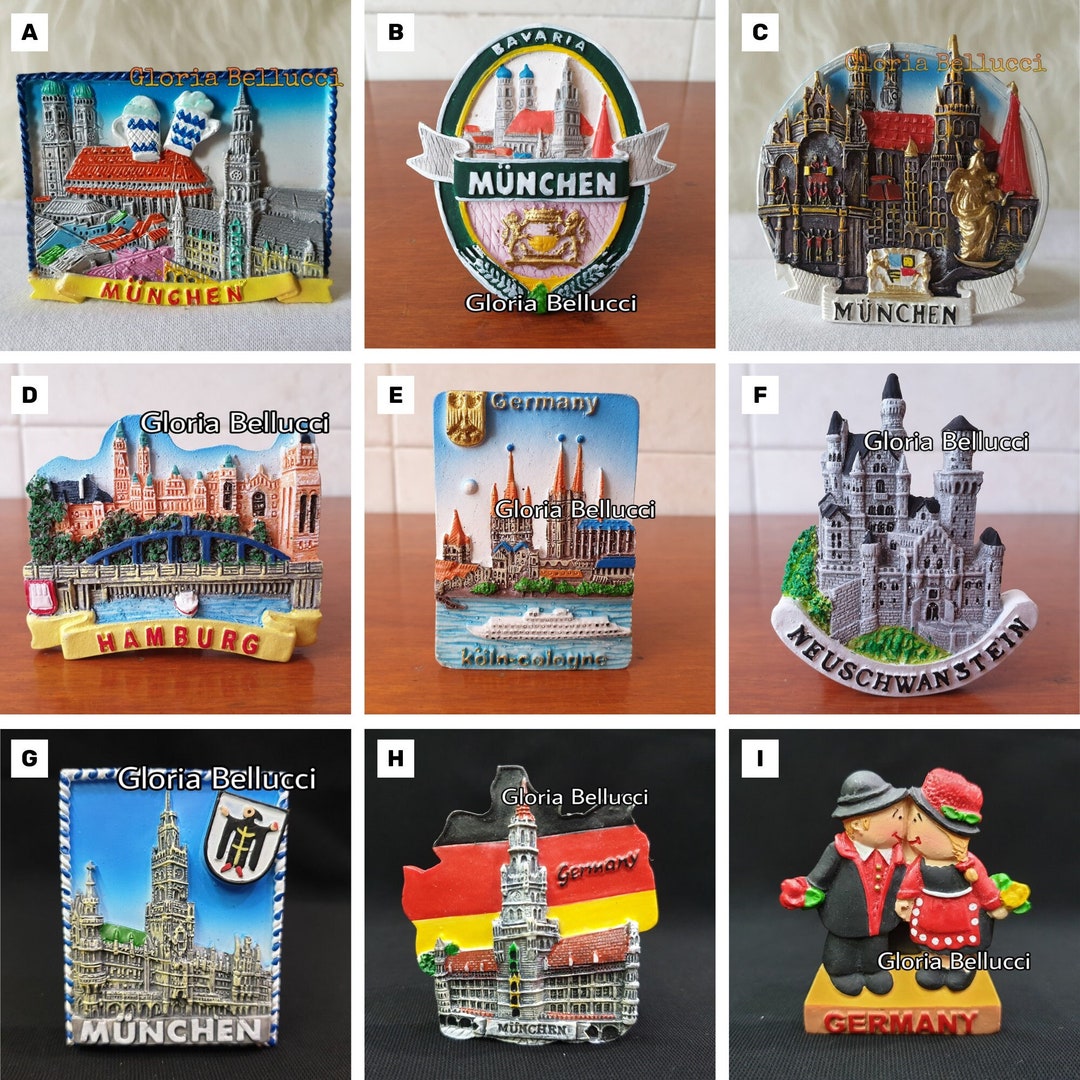 Fridge Magnet Germany, Munchen/munich, Hamburg Landmark Icon Castle ...