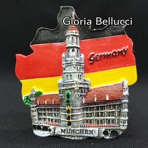 Fridge Magnet Germany, Munchen/munich, Hamburg Landmark Icon Castle ...