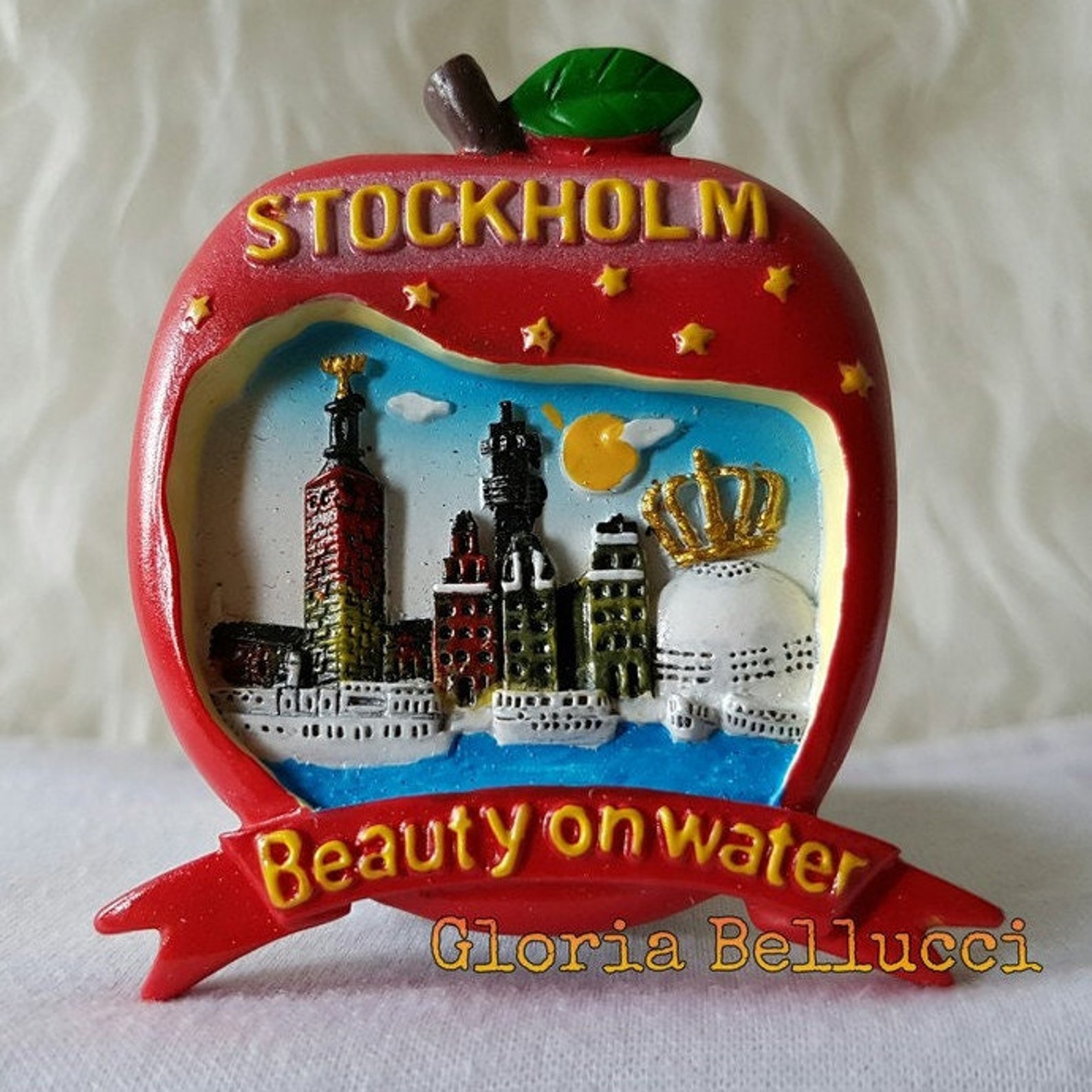 Fridge Magnet Sweden, Stockholm Landmark Icon the Royal Palace 3D Model ...