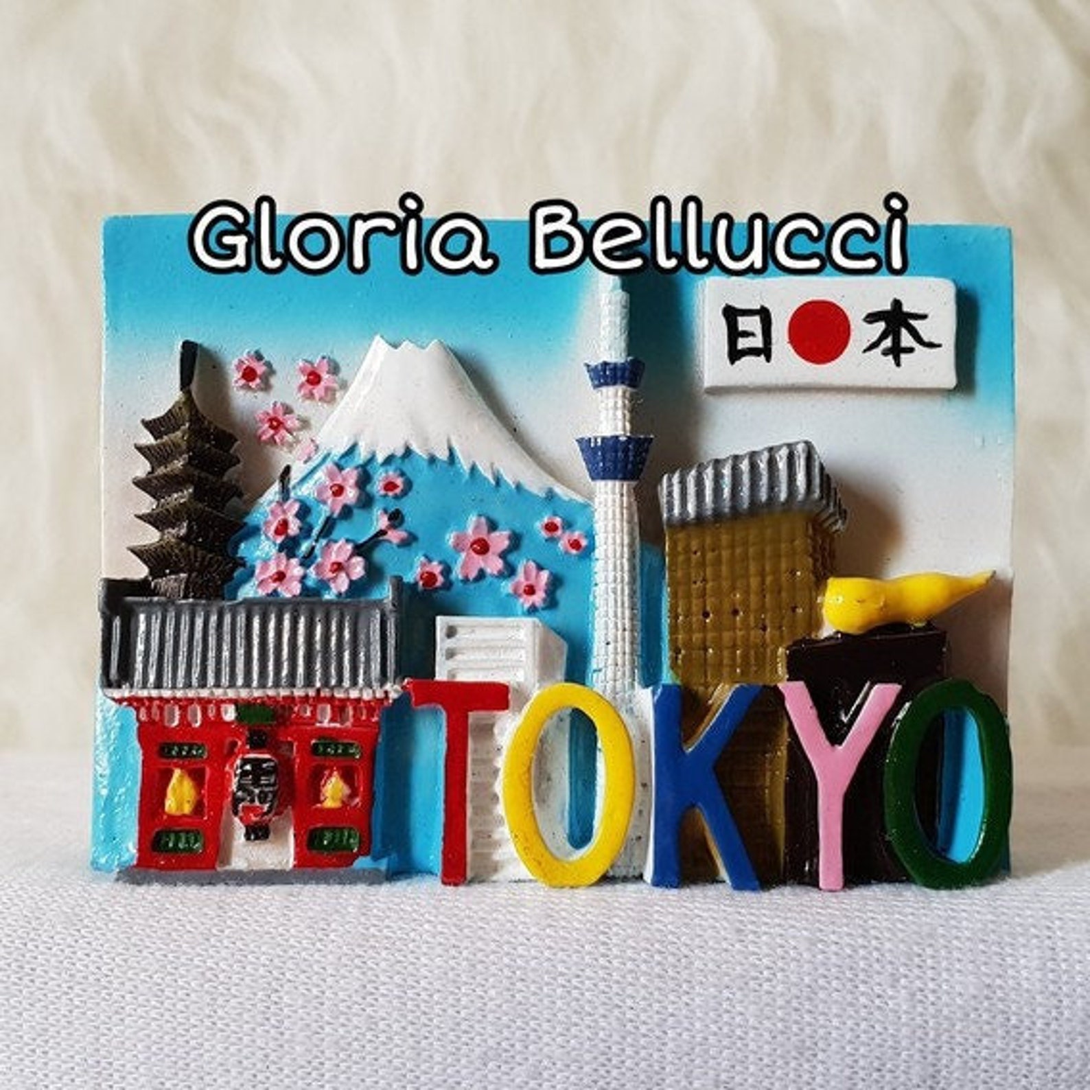 Fridge Magnet Japan, Tokyo, Asakusa, Kyoto Landmark Icon Tower, Temple ...