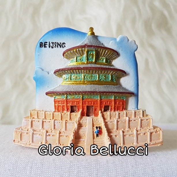 Fridge Magnet China, Hong Kong, Beijing Landmark Icon Junk Boat, Buddha ...