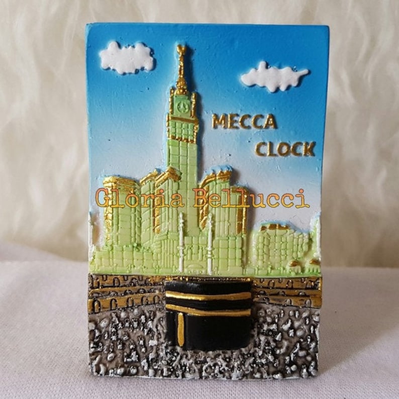 Fridge Magnet Saudi Arabia, Mecca, Madinah Landmark Icon Kaaba, Nabawi ...
