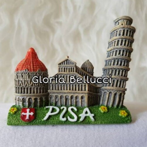 Fridge Magnet Italy, Rome, Florence, Kotor Landmark Icon Pisa Tower 3D ...
