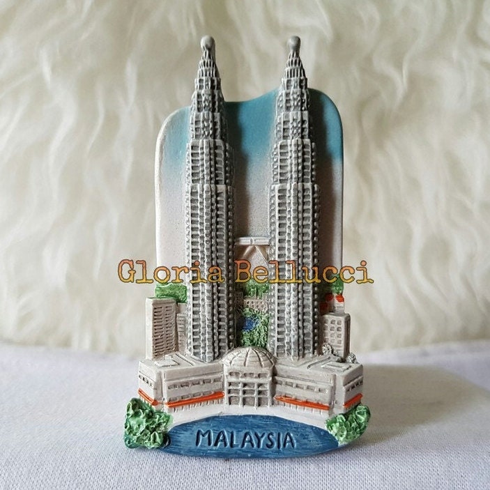 Fridge Magnet Malaysia Landmark Icon Twin Tower, Langkawi, Batu Caves ...