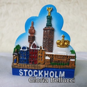 Fridge Magnet Sweden, Stockholm Landmark Icon the Royal Palace 3D Model ...