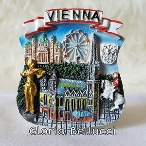 Fridge Magnet Austria, Salzburg, Vienna Landmark Icon Mozart, Cow 3D ...