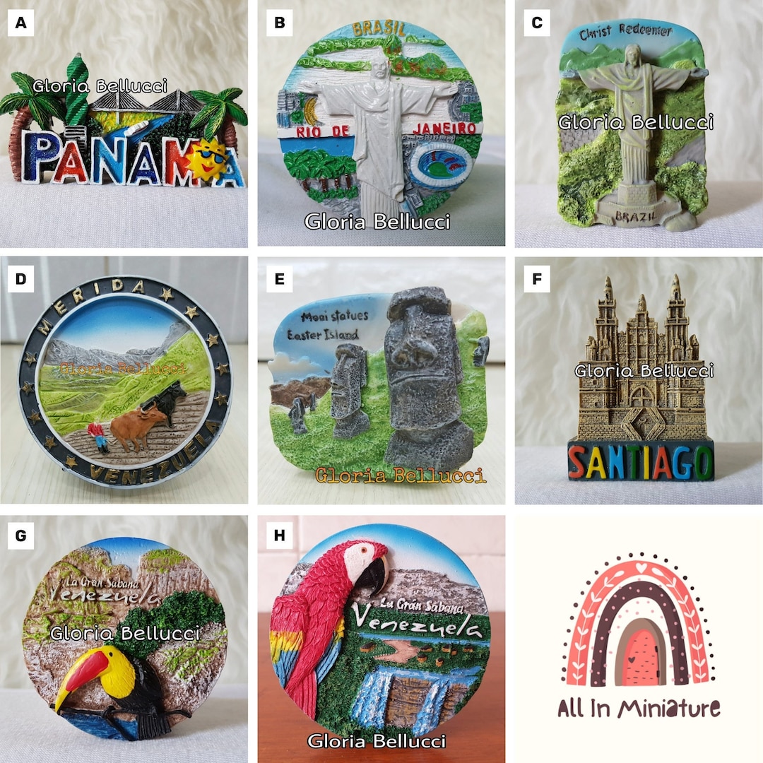 Fridge Magnet Brazil, Chile, Venezuela, Panama, Rio De Janeiro, Easter ...