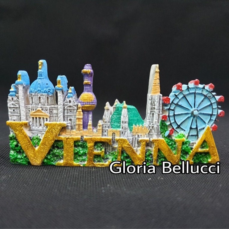 Fridge Magnet Austria, Vienna Landmark Icon Karlskirche, Schönbrunn ...