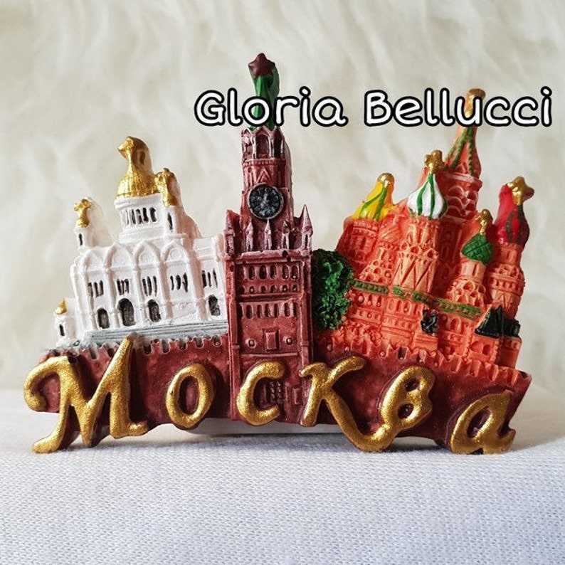 Fridge Magnet Russia, Moscow, Mockba Landmark Icon 3D Model for Travel ...
