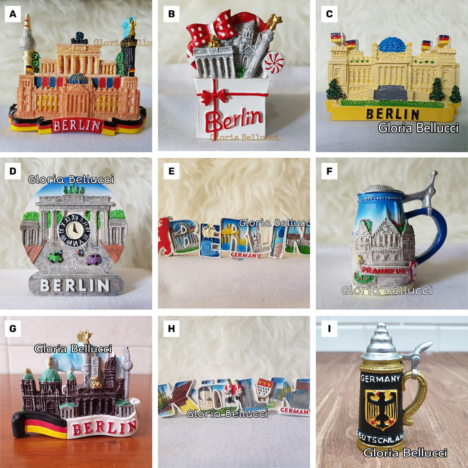 Fridge Magnet Germany, Deutschland, Berlin, Koln Landmark Icon ...