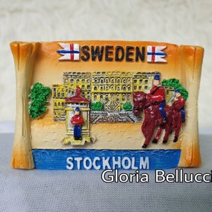 Fridge Magnet Sweden, Stockholm Landmark Icon the Royal Palace 3D Model ...